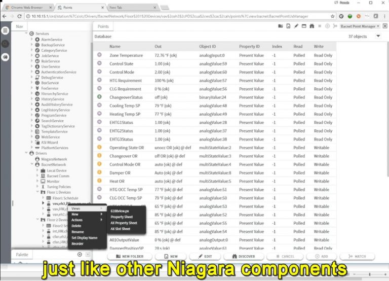 Tridium Wizard - navigate to graphic - ASI Controls